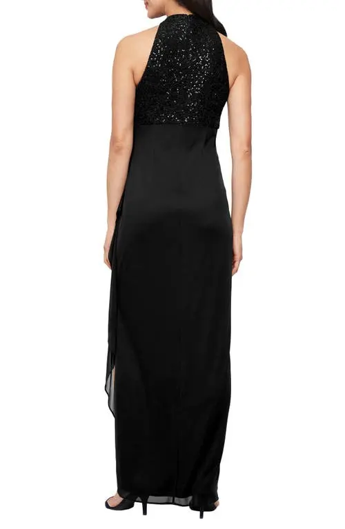 Alex Evenings Lace & Sequin Sleeveless Gown