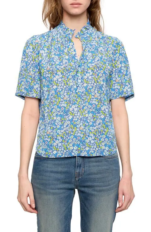 Zadig&Voltaire Floral Print Short Sleeve Top