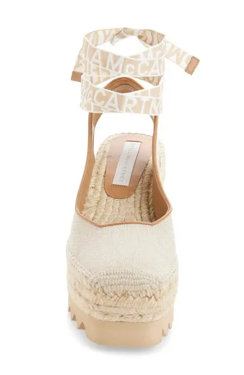 Stella McCartney Gaia Espadrille Wedge Slingback Pumps
