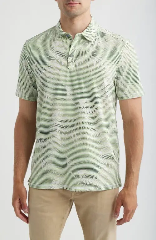 Tommy Bahama Islandzone® Costa Wave Fiore Fronds Polo Shirt - Tequila