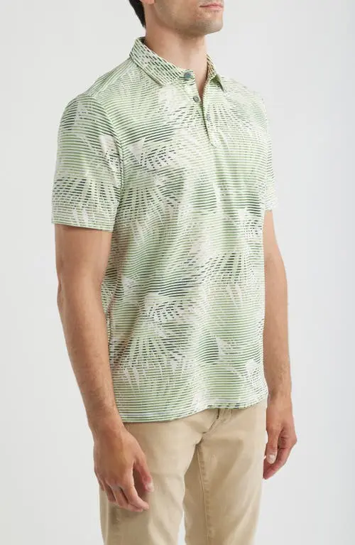 Tommy Bahama Islandzone® Costa Wave Fiore Fronds Polo Shirt - Tequila