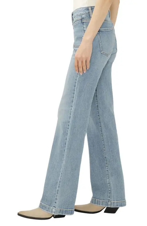 SILVER JEANS CO. Avery Patch Pocket Wide Leg Trouser Jeans