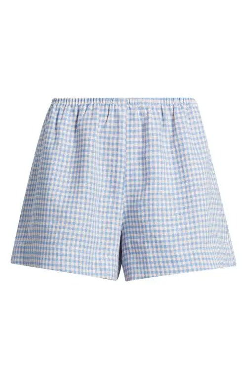 REFORMATION Nora Linen Shorts - Stellar Check