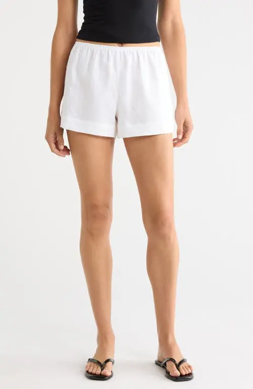 REFORMATION Nora Linen Shorts