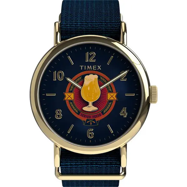 Timex® Timex Weekender 40mm Fabric Strap Watch - Blue/goldone