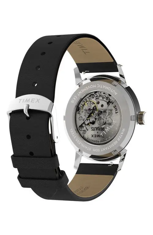 Timex® Peanuts® X Timex Marlin® Automatic Watch - Silver-tone