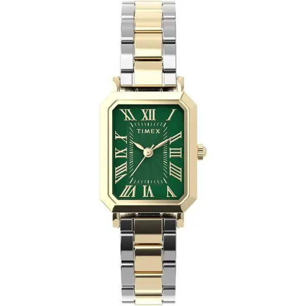 Timex® Vivienne Trend Rectangular Bracelet Watch - Goldone