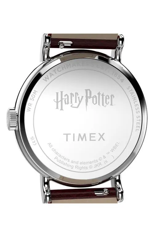 Timex® Timex Harry Potter X Platform 9 3/4 37mm Leather Strap Watch