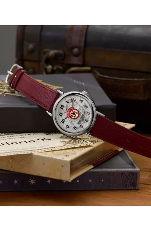 Timex® Timex Harry Potter X Platform 9 3/4 37mm Leather Strap Watch