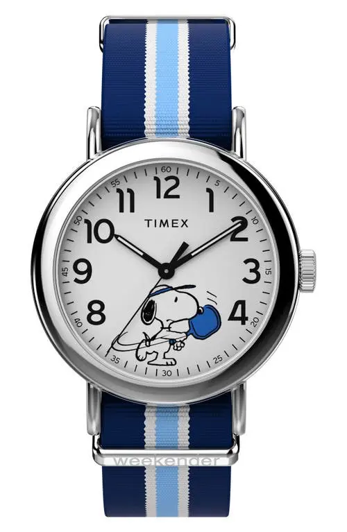 Timex® X Peanuts® Weekender Pickleball Watch - Silverone/blue