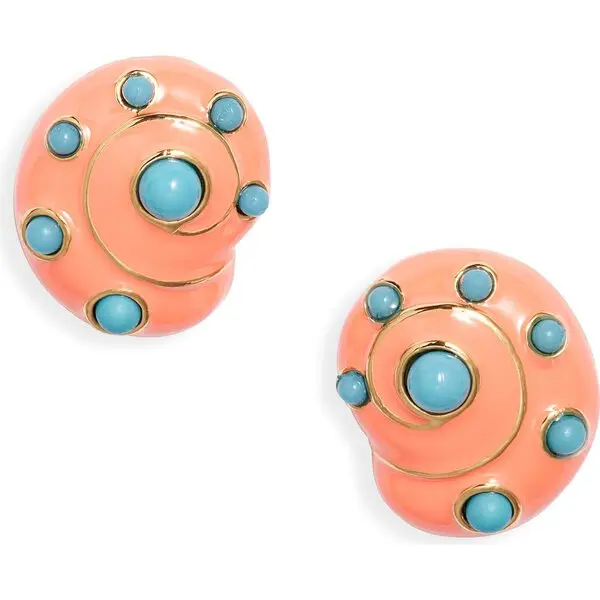 KENNETH JAY LANE Snail Stud Earrings - Gold