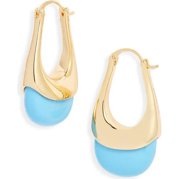 KENNETH JAY LANE Stone Drop Earrings - Gold