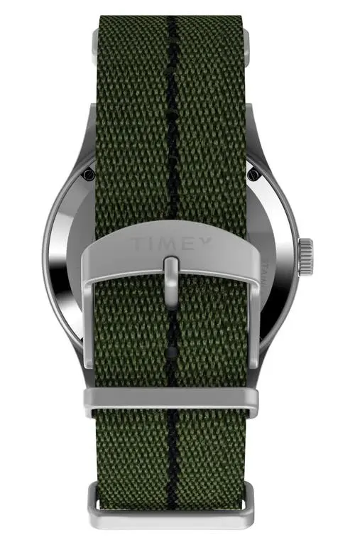 Timex® Mk1 Automatic Stainless Steel Watch With Webbing Strap