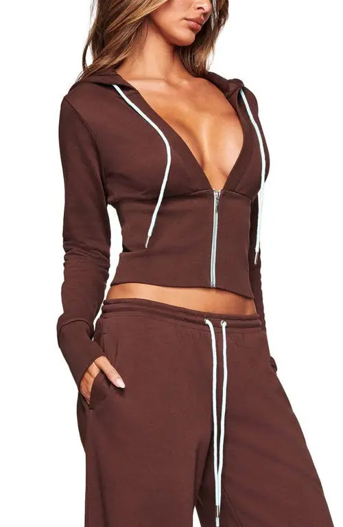 I.AM.GIA Arlo Front Zip Crop Hoodie