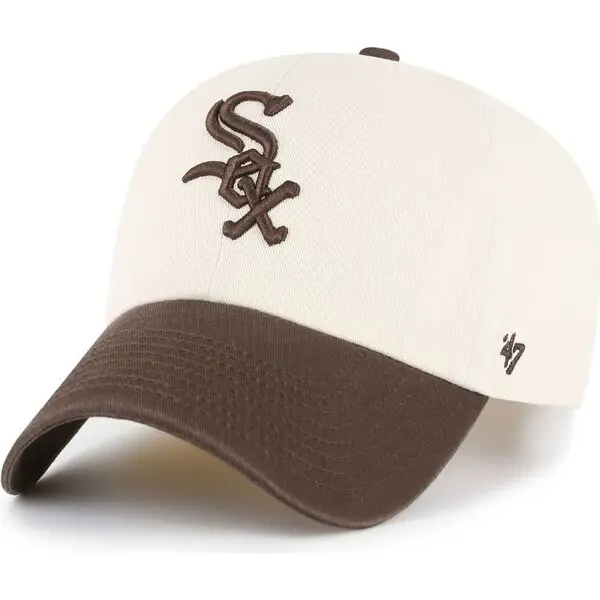 '47 47 Chicago White Sox Two-tone Fashion Clean Up Baseball Cap - Natural