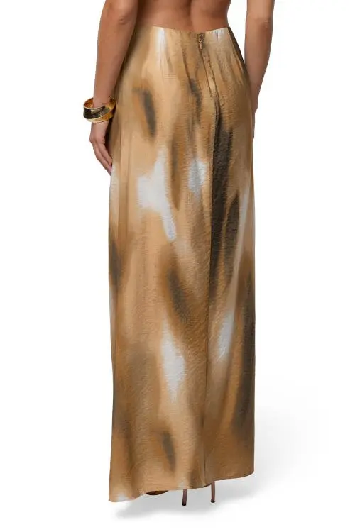 JLUXLABEL Flowing Elegance Maxi Skirt With Side Slit