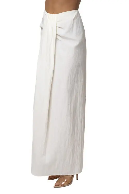 JLUXLABEL Flowing Elegance Maxi Skirt With Side Slit