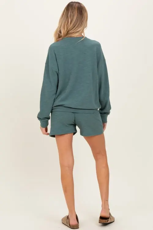 PINKBLUSH Pullover & Shorts Set