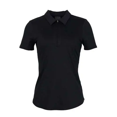 JOFIT Performance Golf Polo With Quarter-zip Closure - Black