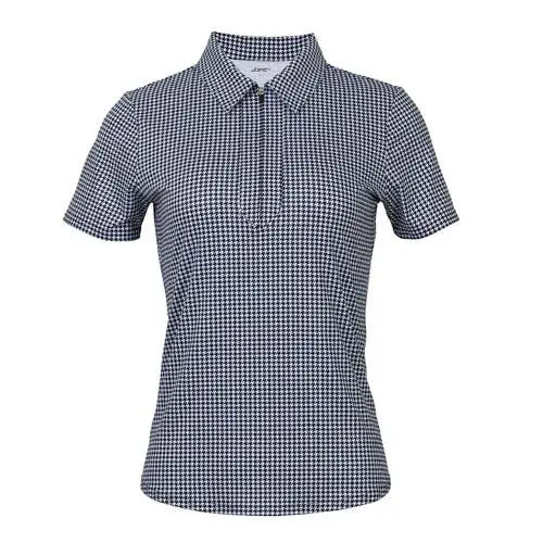 JOFIT Performance Golf Polo With Quarter-zip Closure - Mini Houndstth