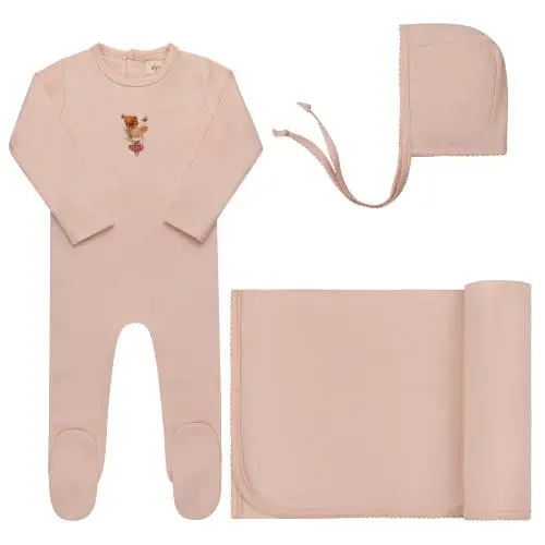 ELY'S & CO. Playful Mouse Collection Layette Set - Pink