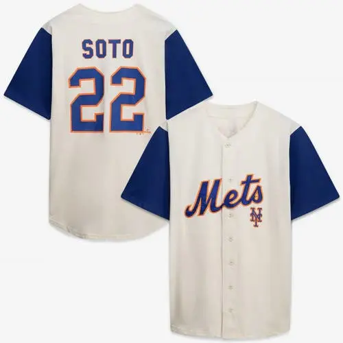 Profile New York Mets Big & Tall Fashion Jersey - Cream