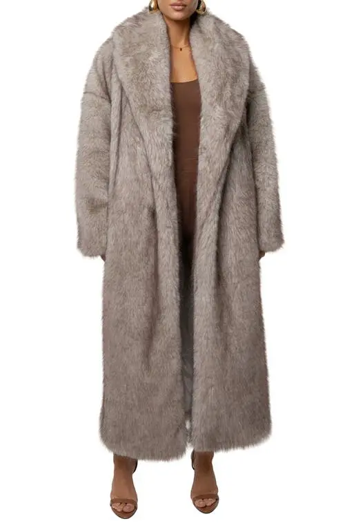 JLUXLABEL Aspen Days Faux Fur Coat