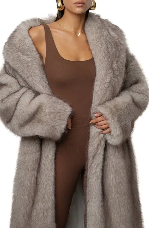 JLUXLABEL Aspen Days Faux Fur Coat