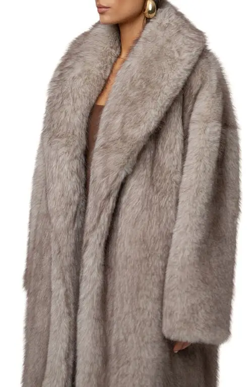 JLUXLABEL Aspen Days Faux Fur Coat