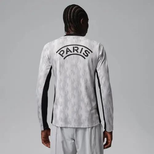 JORDAN BRAND Black Paris Saint-germain Long Sleeve Pre-match Dri-fit Top