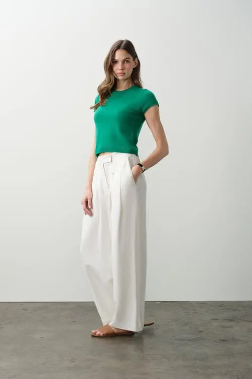 Naked Cashmere Donna Cap Sleeve Crewneck Sweater