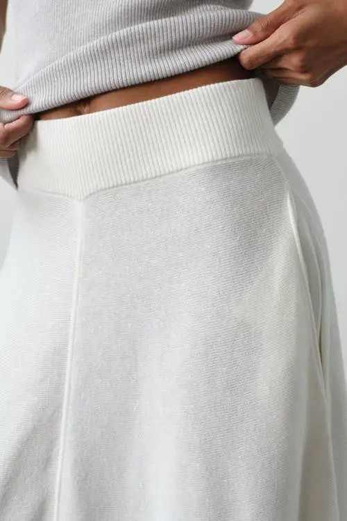 Naked Cashmere Cotton-cashmere Maxi Skirt - Ecru