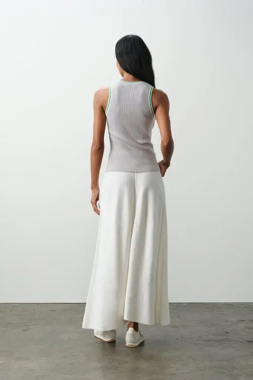 Naked Cashmere Cotton-cashmere Maxi Skirt - Ecru