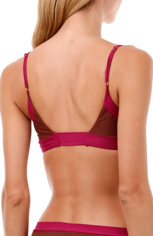 MALAI Halo Colorblock Bikini Top