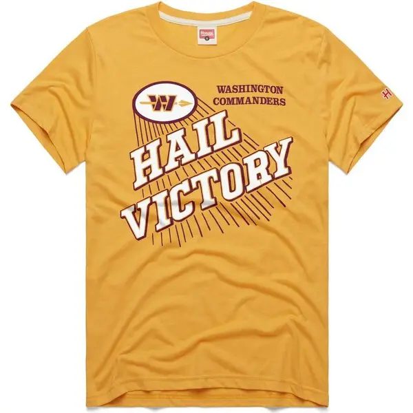HOMAGE Washington Commanders Hail Victory Logo T-shirt - Gold