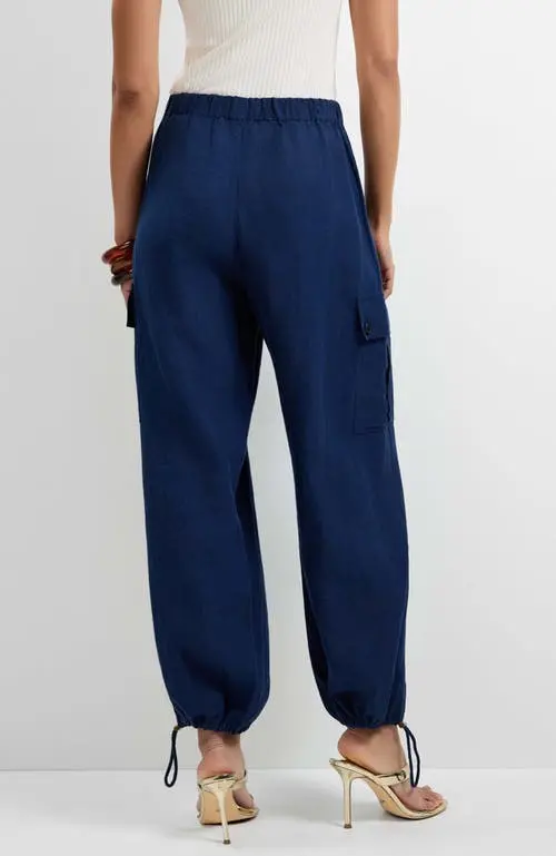 Trina Turk Alico Cargo Pants With Ankle Ties