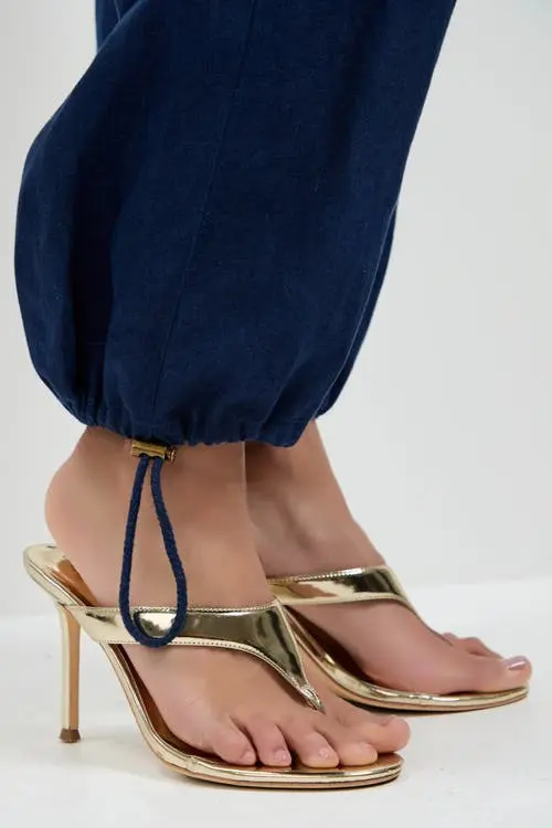 Trina Turk Alico Cargo Pants With Ankle Ties
