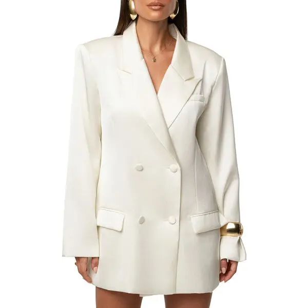 JLUXLABEL Lara Oversize Blazer - Ivory