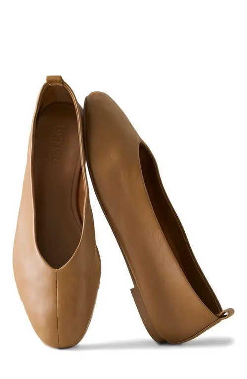 HAVEN WELL WITHIN Leather Almond Toe Flats