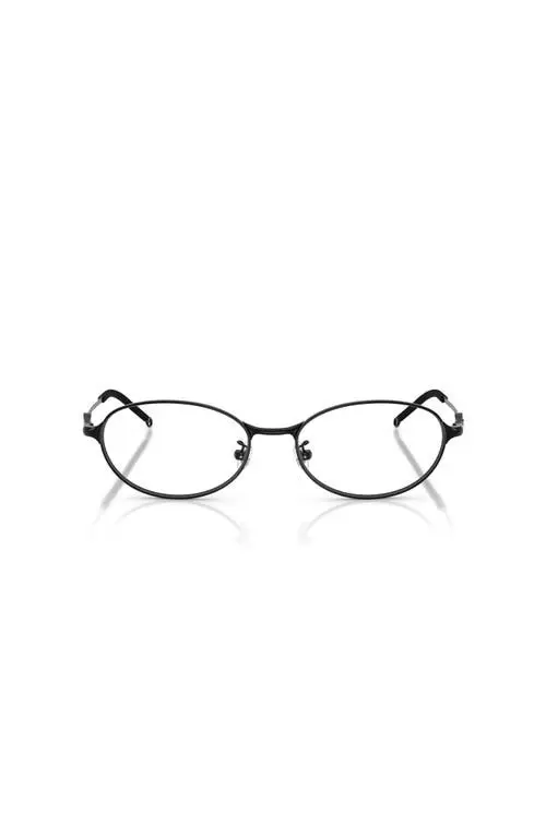 DIESEL® Oval Full Rim Metal Eyeglasses - Black
