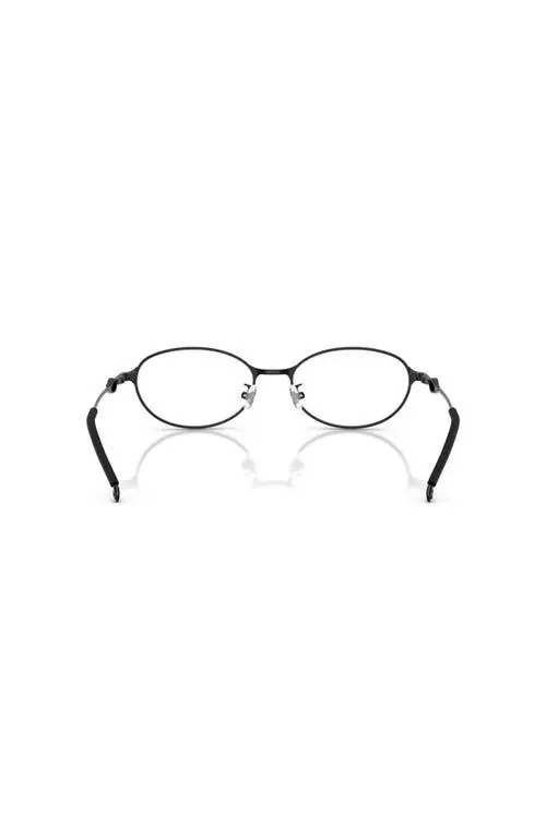 DIESEL® Oval Full Rim Metal Eyeglasses - Black