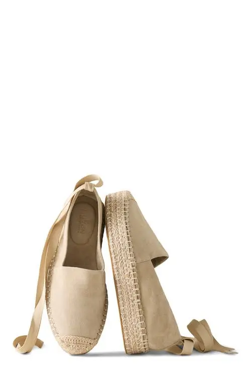 HAVEN WELL WITHIN Suede Espadrilles With Optional Ribbon Tie - Cortado