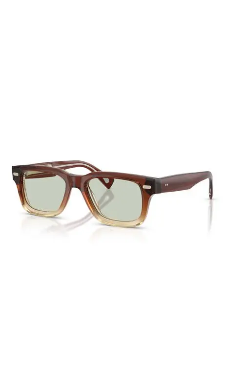 Brunello Cucinelli Rectangle Full Rim Acetate Eyeglasses - Red