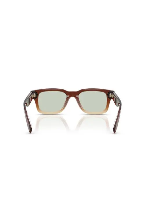 Brunello Cucinelli Rectangle Full Rim Acetate Eyeglasses