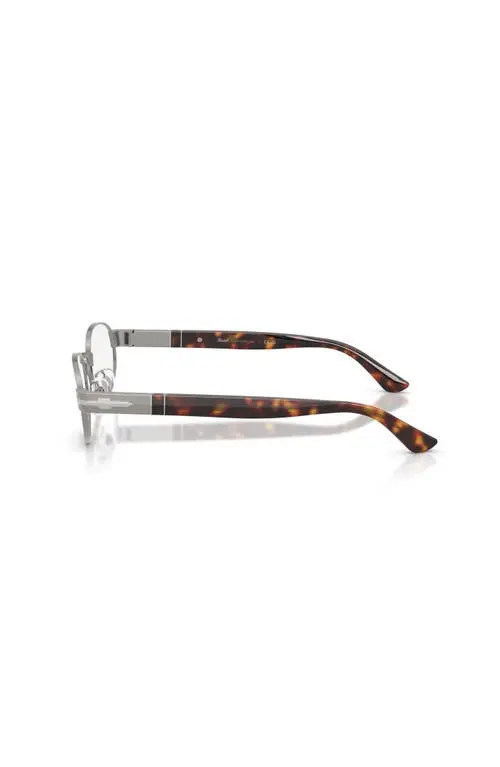 Persol Oval Full Rim Eyeglasses - Grey