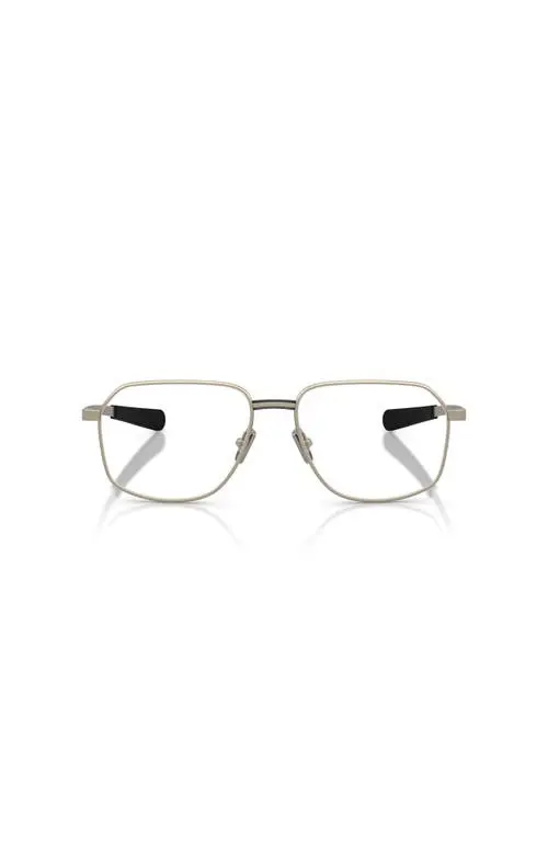 Moncler Rectangle Full Rim Metal Eyeglasses - Copper