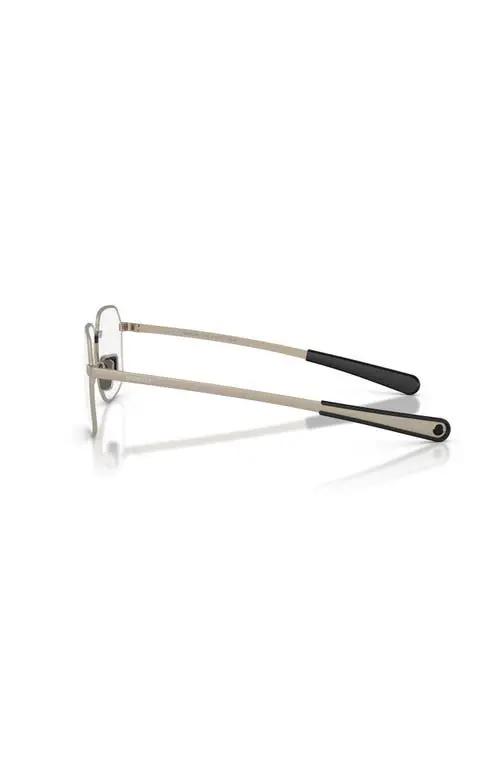 Moncler Rectangle Full Rim Metal Eyeglasses - Copper