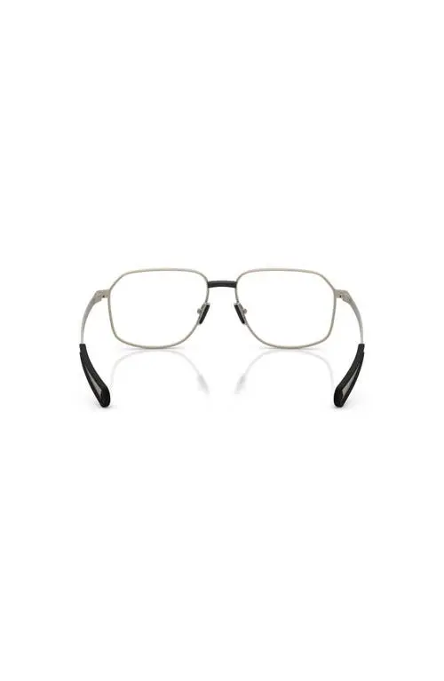 Moncler Rectangle Full Rim Metal Eyeglasses - Copper
