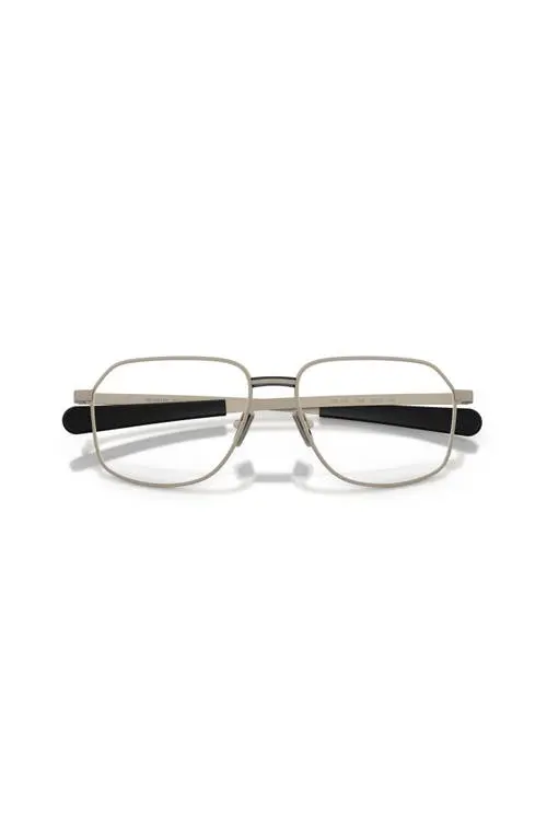 Moncler Rectangle Full Rim Metal Eyeglasses - Copper