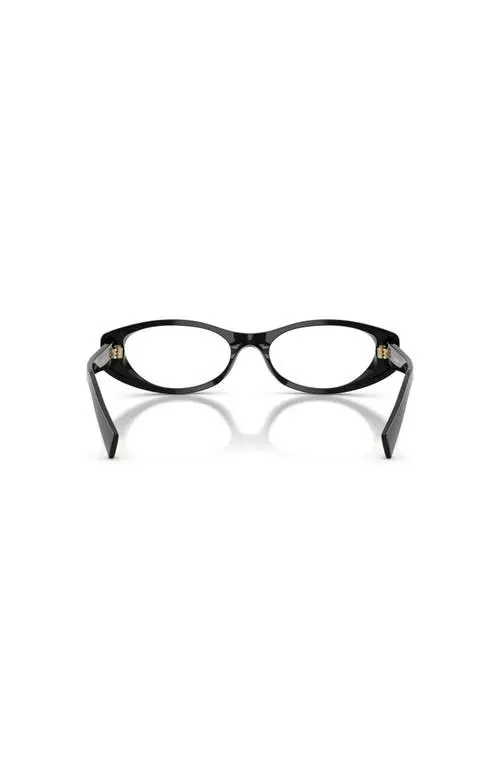 Miu Miu Oval Acetate Eyeglasses